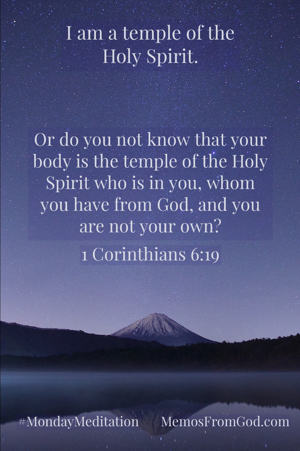 I Am A Temple Of The Holy Spirit Memos From God